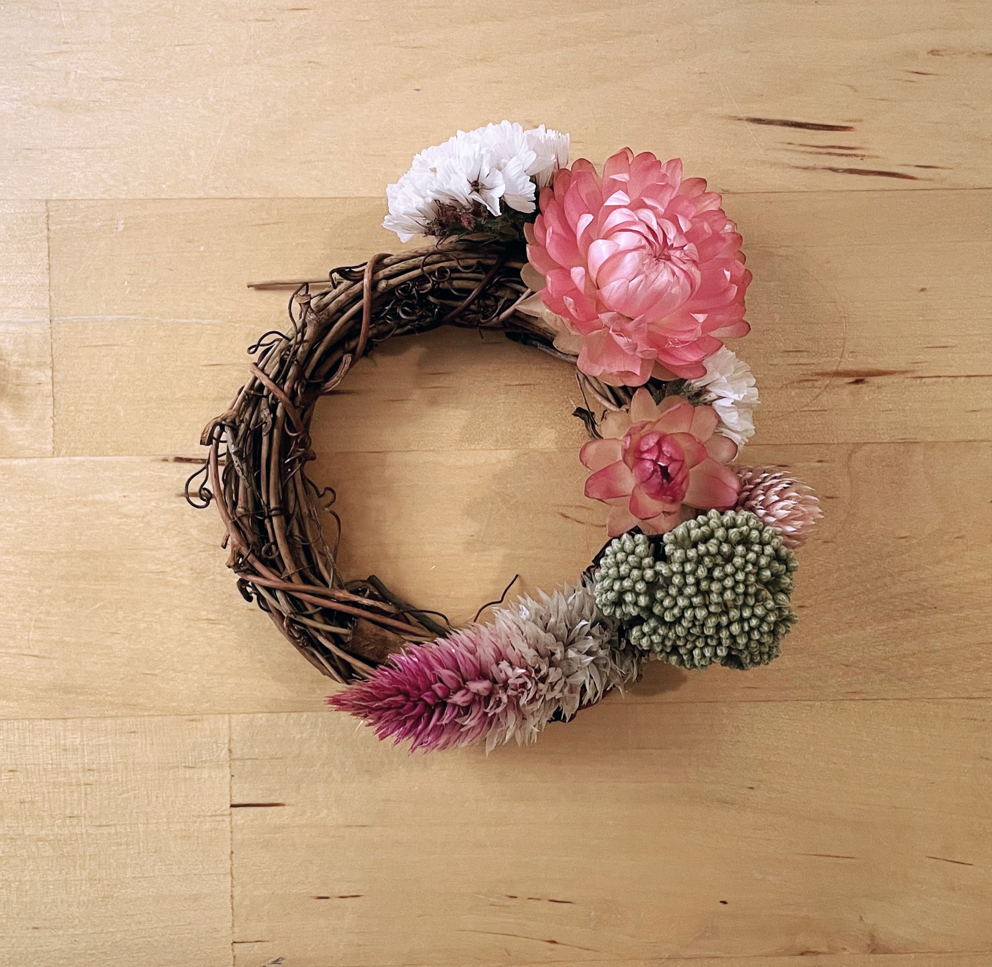 How to Make an Everlasting Mini Wreath - Grateful Heart Home & Garden
